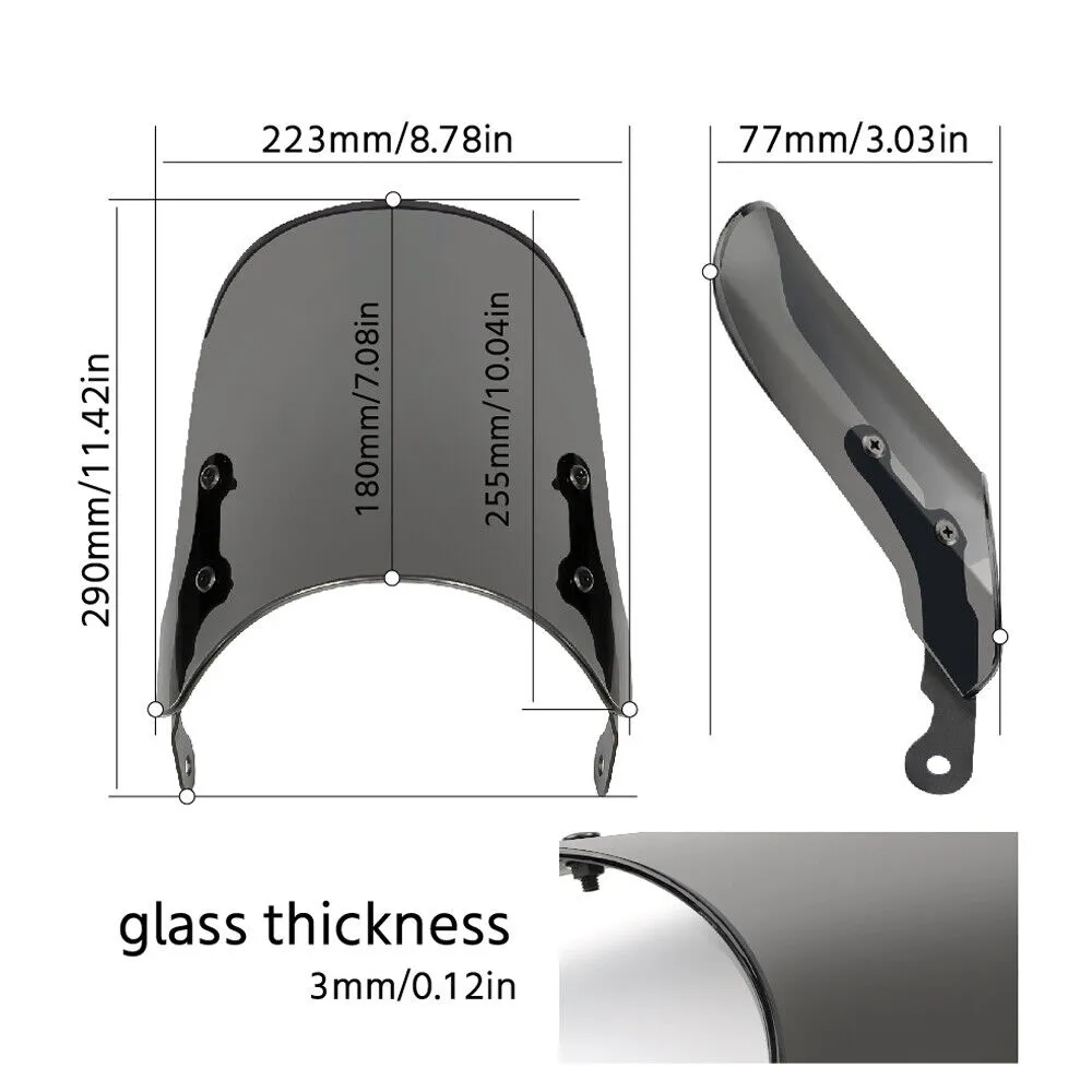 Kawasaki W800 Windscreen 2011–2016 - Aliwheels