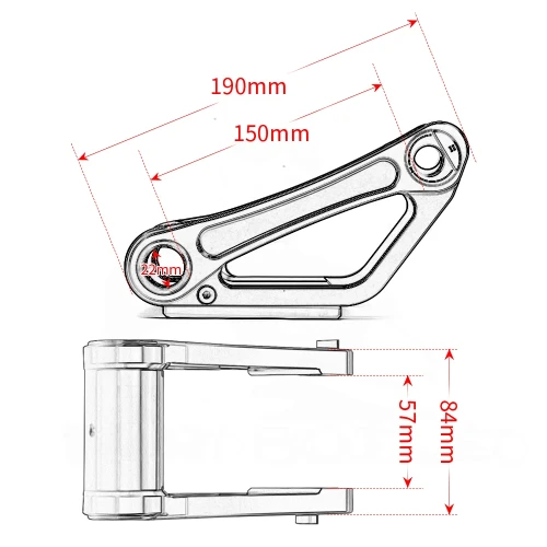 KTM 150 SX Rear Suspension Lowering Link 2018-2021 - Aliwheels